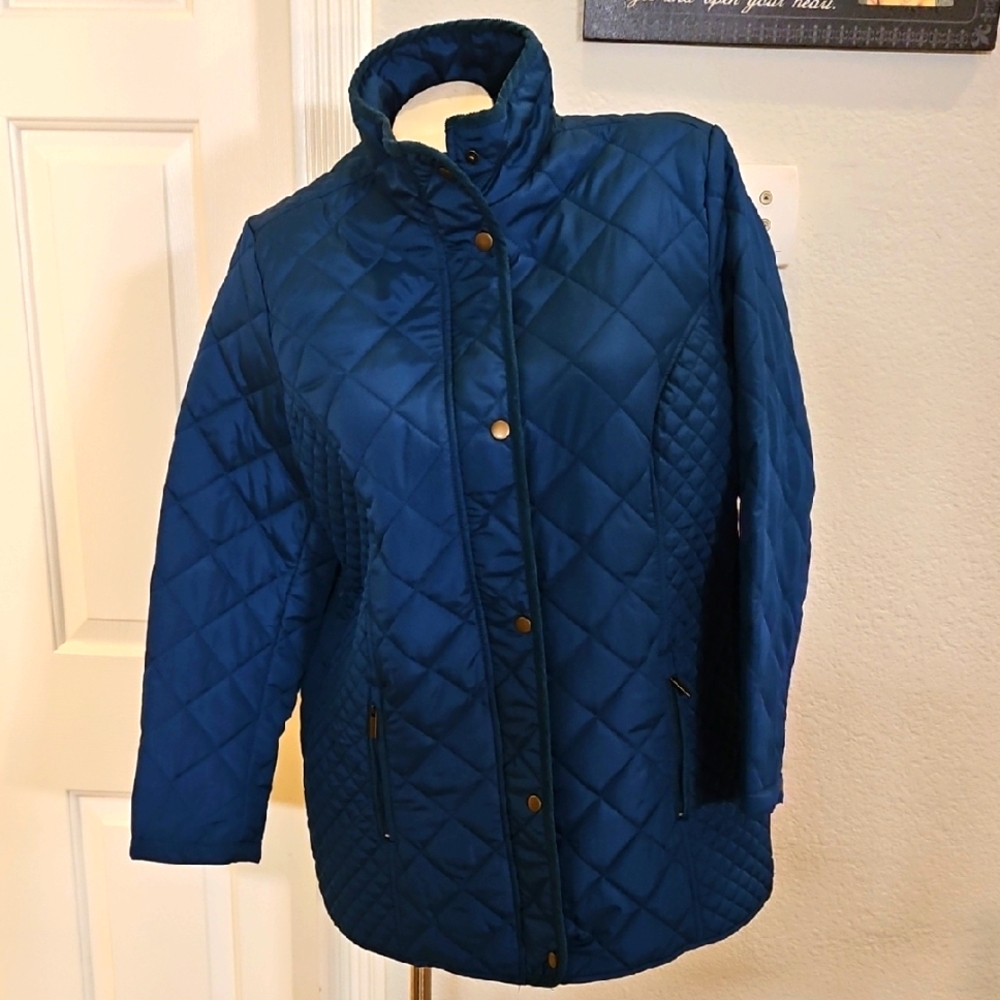 Appleseed's Blue Quilted Jacket - Gem